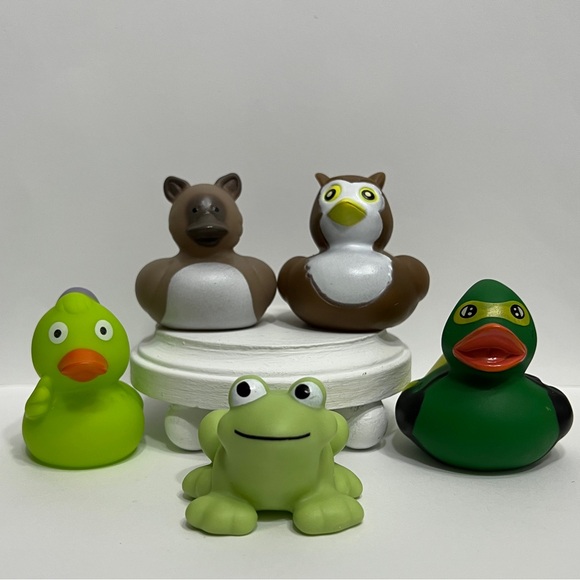 Toys | Rubber Duck Owl Raccoon Frog Ninja Duckling | Poshmark